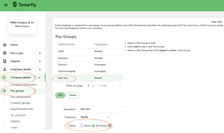 Smartly | Pay groups
